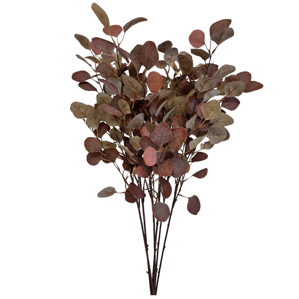 Toolhome Blossoms - Eucalyptus Burgundy (Pack of 12 Stems) - 93cm ...