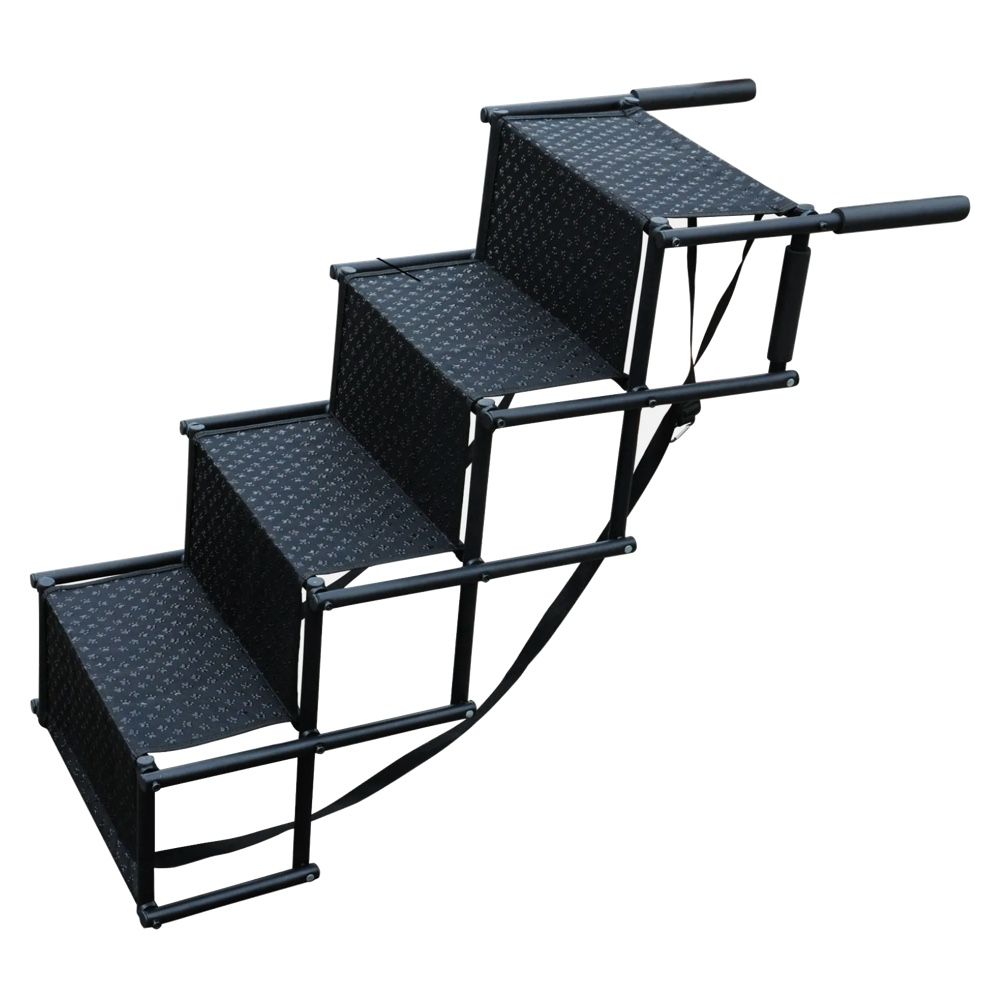 Pet Non-Slip Portable Folding 4 Step Car Stair For Large Dogs - 101cm ...
