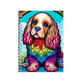 Cocker Spaniel Stained Glass Notebook Animal Gift Idea Notepad Pad 92 ...