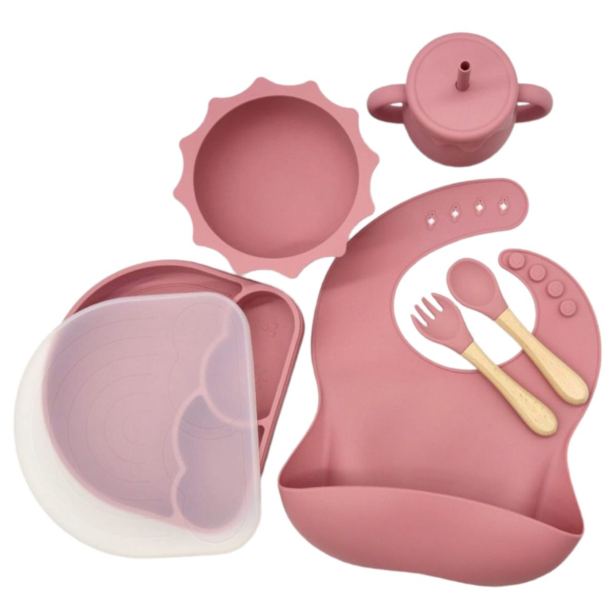 Toddler Feeding Set - 9 Piece Silicone Toddler Dinner Set | Shop Today ...