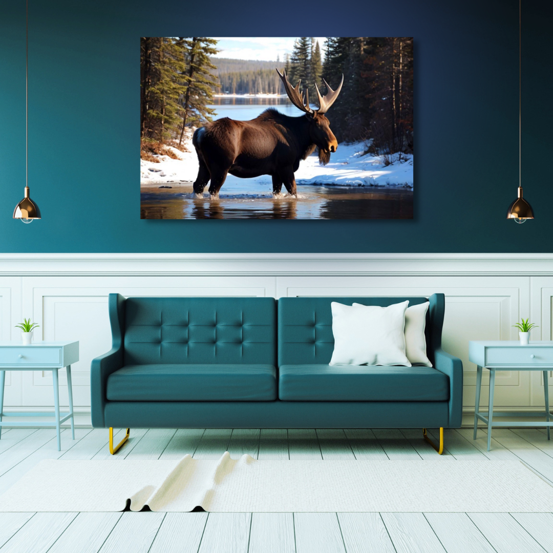 Canvas Wall Art Decor - A Moose | Shop Today. Get it Tomorrow ...