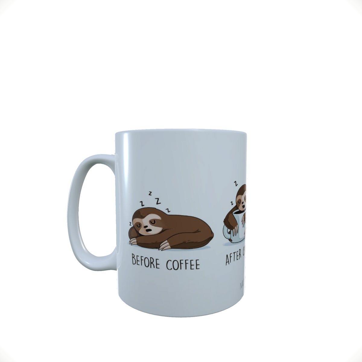 Before And After Coffee Sloth - Coffee Mug | Shop Today. Get it ...