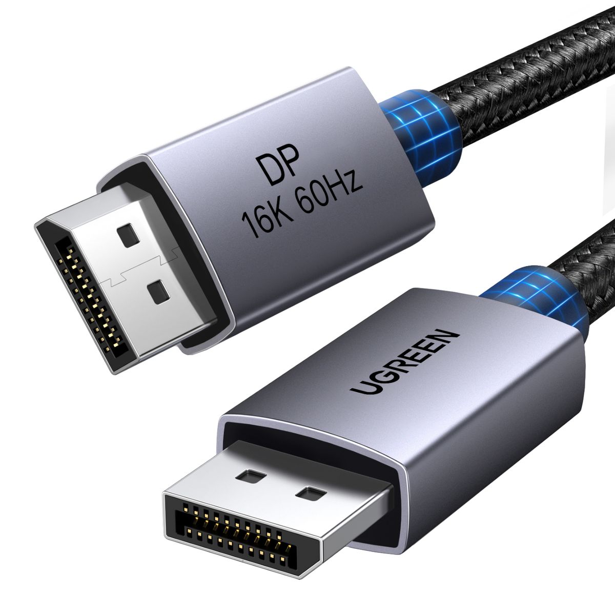 UGreen DP131 DisplayPort 2.1 Braided Cable 1M ( 80Gbps | 16K | 60Hz ...