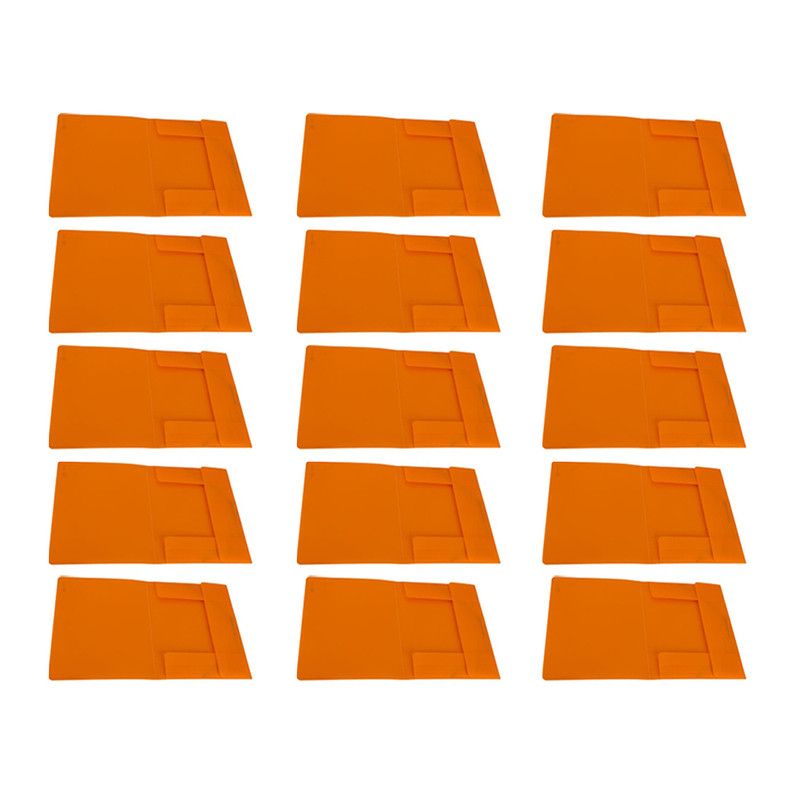 Deli - Orange A4 , 3 Flap Elastic Folder - 15 Pack | Shop Today. Get it ...