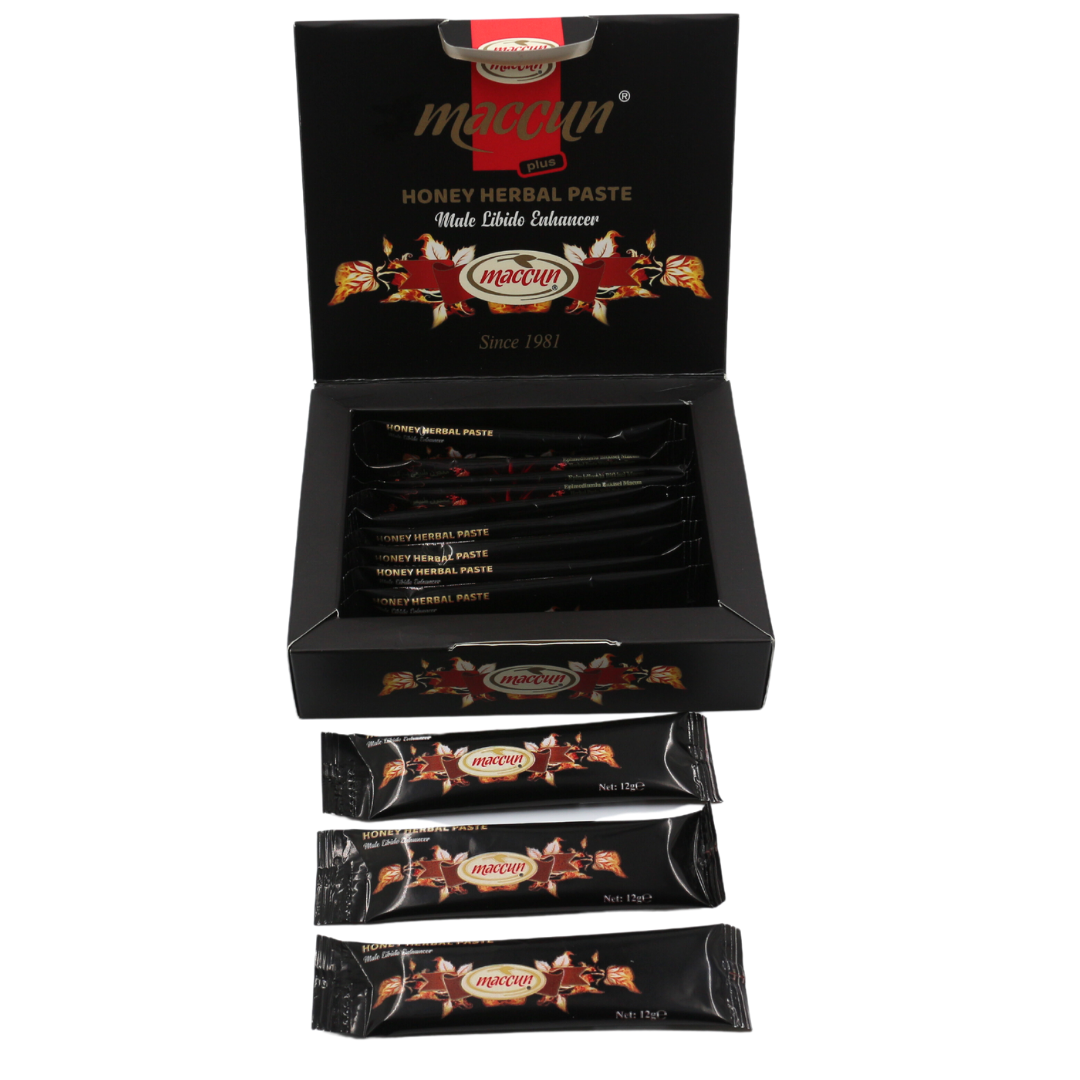 Maccun Plus Honey Herbal Epimedium Paste-Men Libido Enhancer 12 Sachets ...