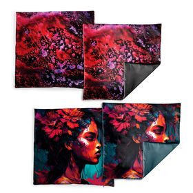 Grunge Face Luxury Scatter Covers - Set of 4 | Shop Today. Get it ...