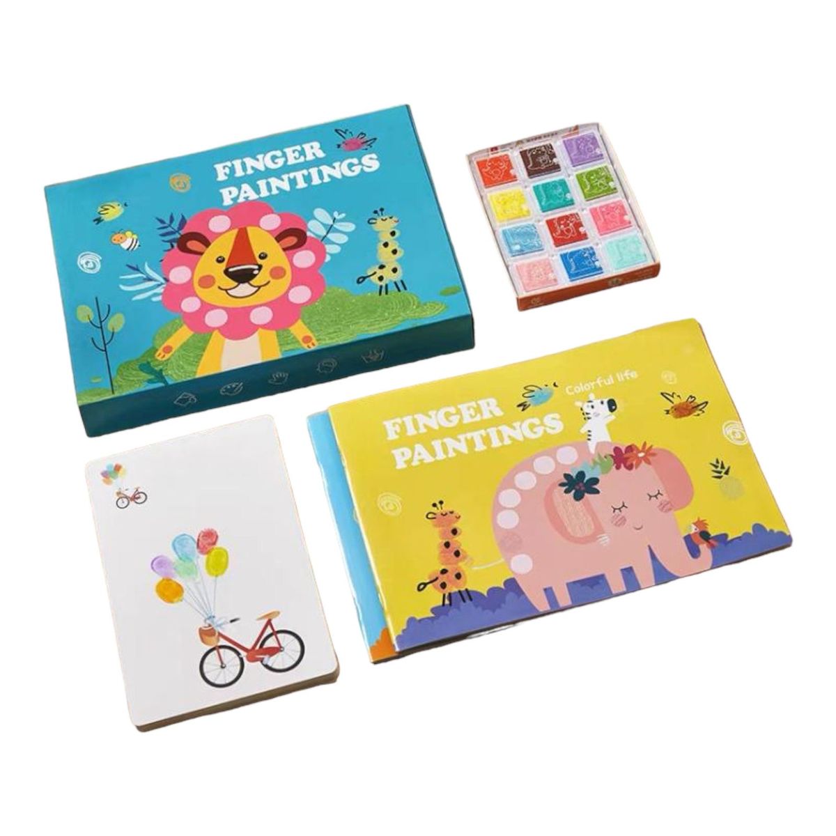 Creative Washable finger painting kit (12 colors) | Shop Today. Get it ...