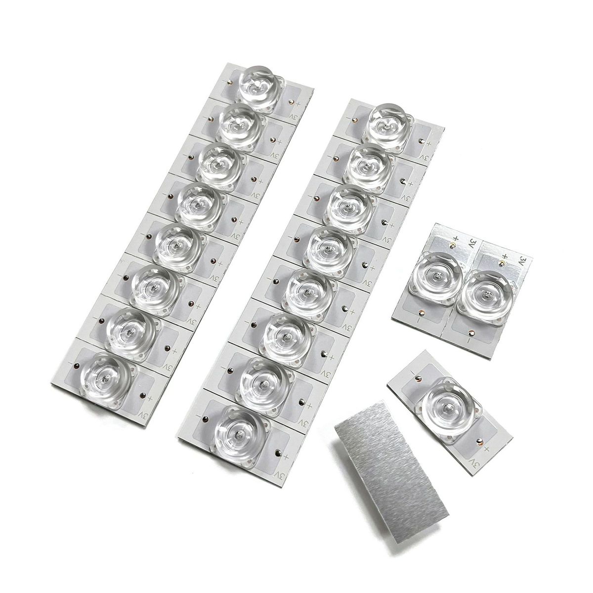 3V 1W SMD Lamp Bead with Concave Lens Diffuser for LED TV Repair 20pcs ...