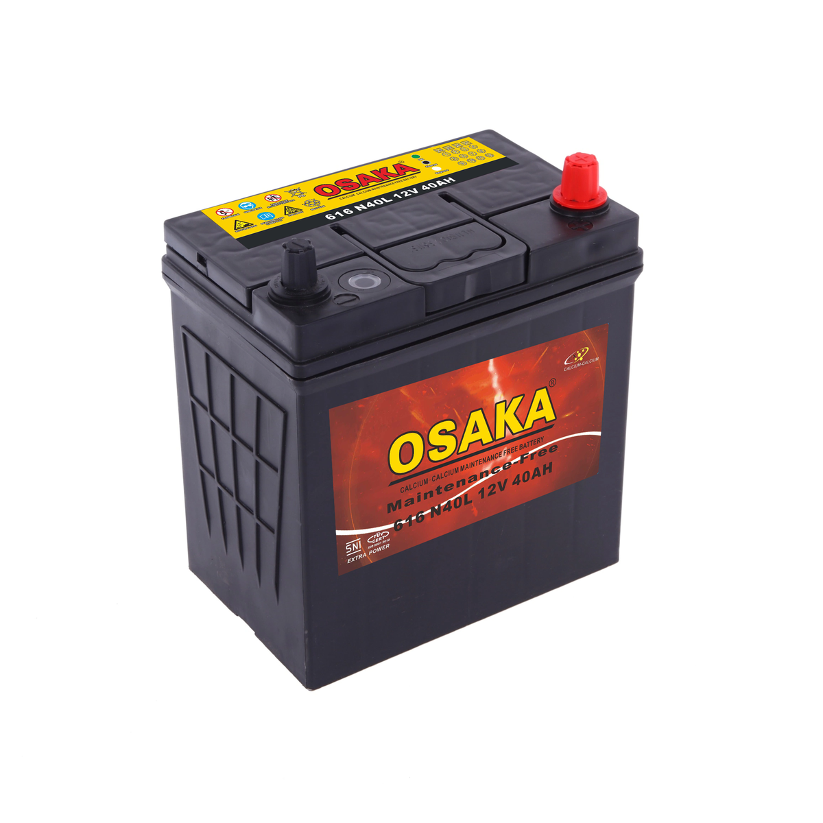 Osaka 616 Car Battery - 12V - 40Ah - Normal Terminal + - | Shop Today ...
