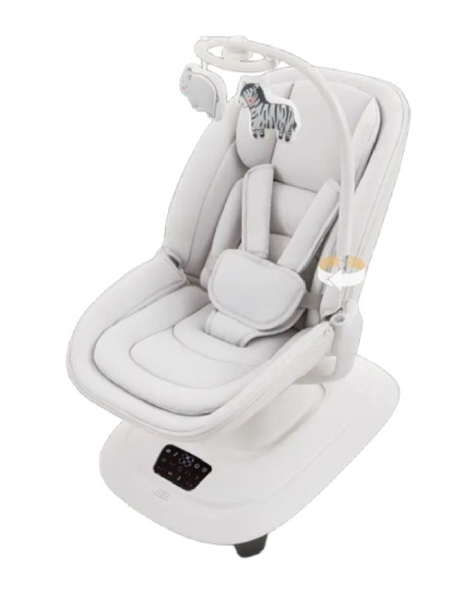 Multi-Motion Music Baby Rocking Chair Electric Baby Bouncer-White ...