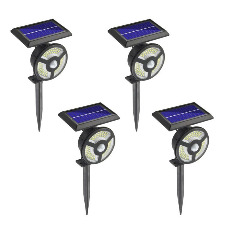 4 Set Of Solar Powered LED Sensor Wall And Ground Light FA-1905A | Shop ...
