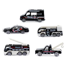 Assemble the Mini Police Crew - 5-Piece Die-Cast Police Department ...