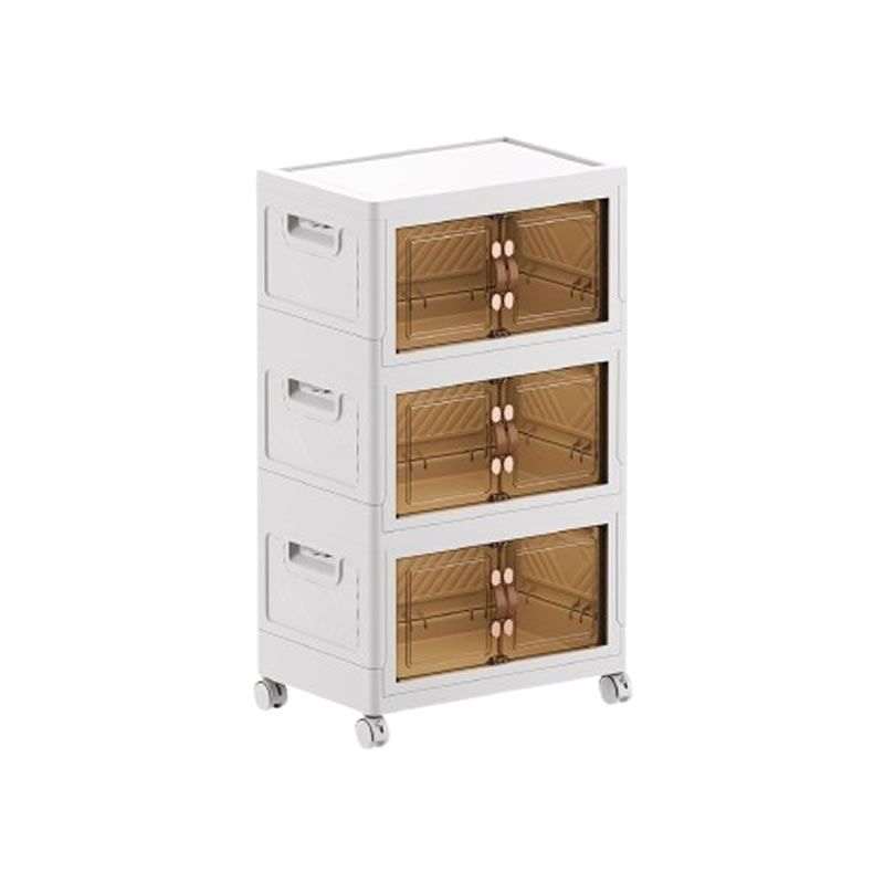 3-Layer Multi-Fuctional Stackable Cabinet Storage Box With Wheels ...