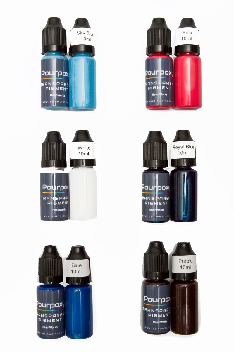 PourPoxy Transparent Pigments -Cool Vibes 6-Color for Epoxy Arts | Shop ...