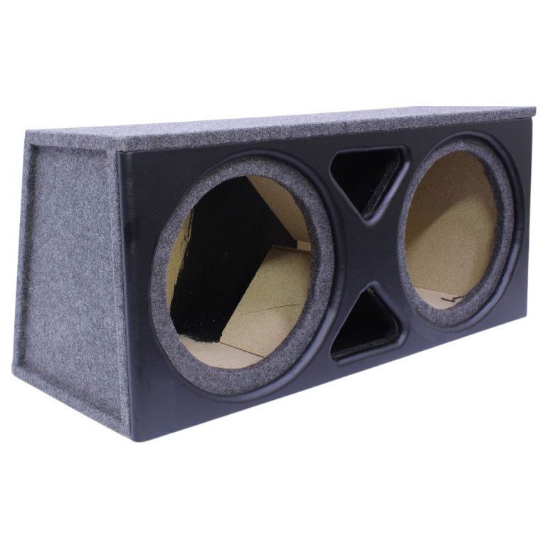 12" Double Triangle Port Subwoofer Car Audio Speaker Box Enclosure ...