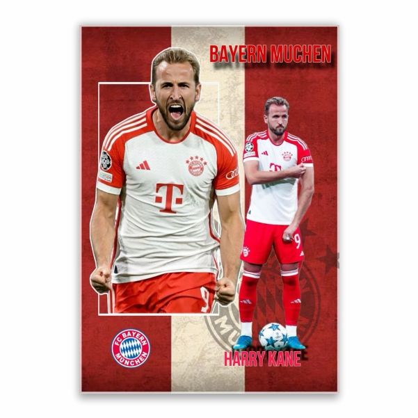 Harry Kane Bayern Munich Poster - A1 | Shop Today. Get it Tomorrow ...