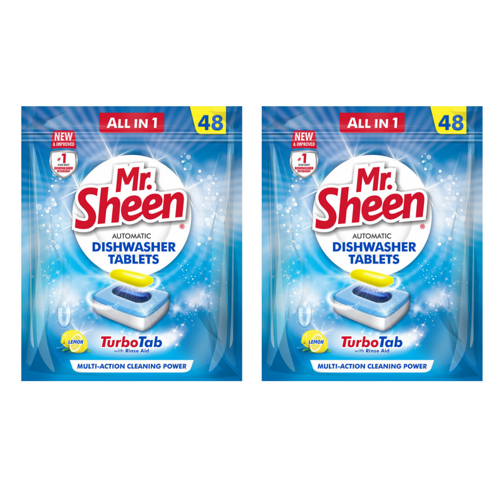 Mr Sheen Automatic Dishwasher Tablets Lemon x 48's x 2 | Shop Today ...
