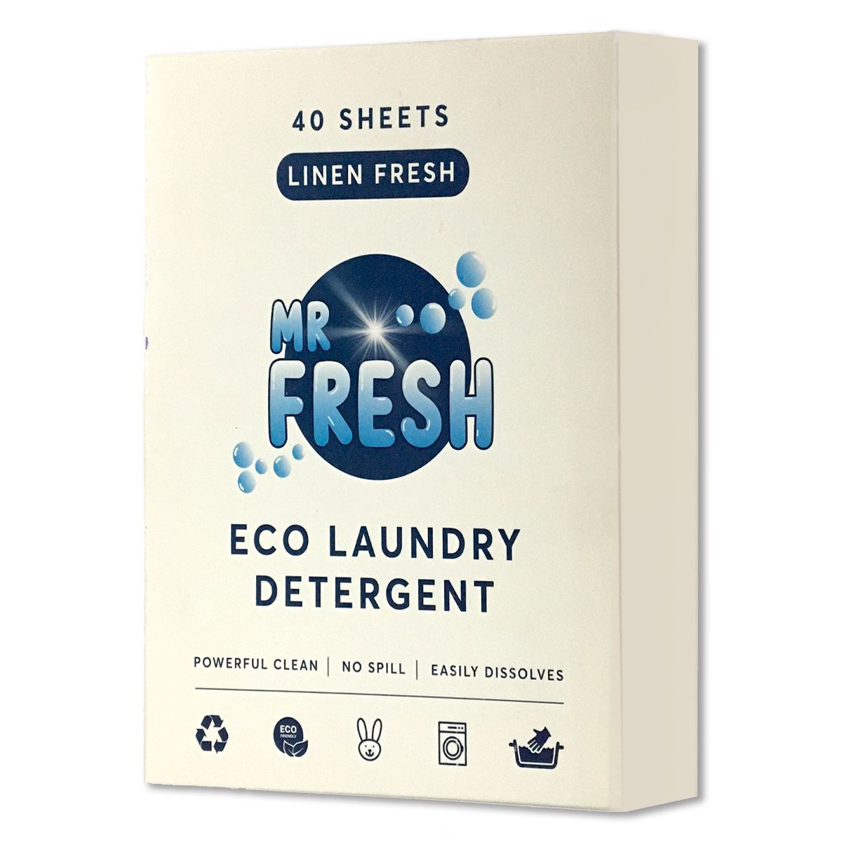 Mr Fresh Eco Laundry Detergent Sheets - Linen Fresh (40 sheets) | Shop ...