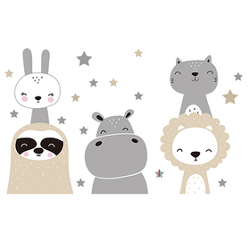 Cartoon Nursery Wall Decor For Baby Girl Or Boy, Wall Sticker For Baby ...