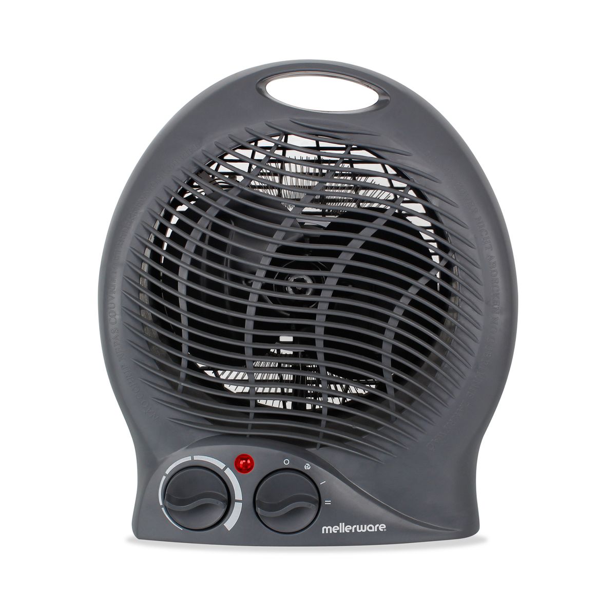 Mellerware Heater Floor Fan Plastic Graphite 2Heat Settings 2000W ...