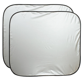 2 Piece Car Front Windshield Square Silver Sunshade - 68cm x78cm | Shop ...