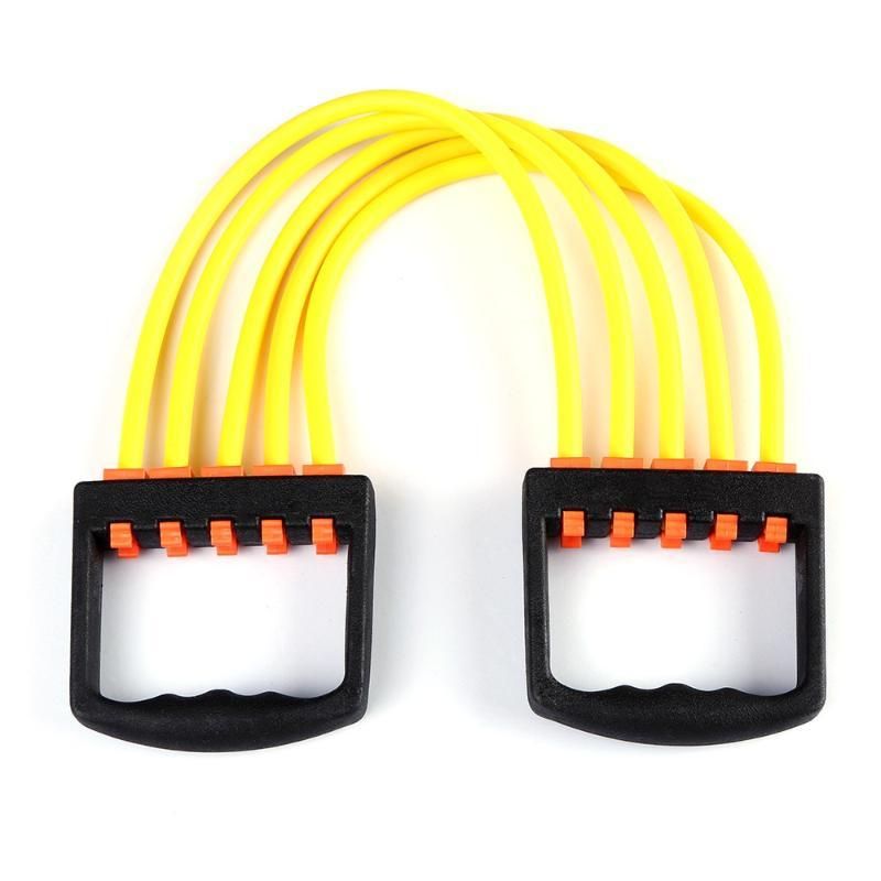 Ehtensor Peitoral Multifuncional Elastic Chest Expander 5 Rubber Tubes ...