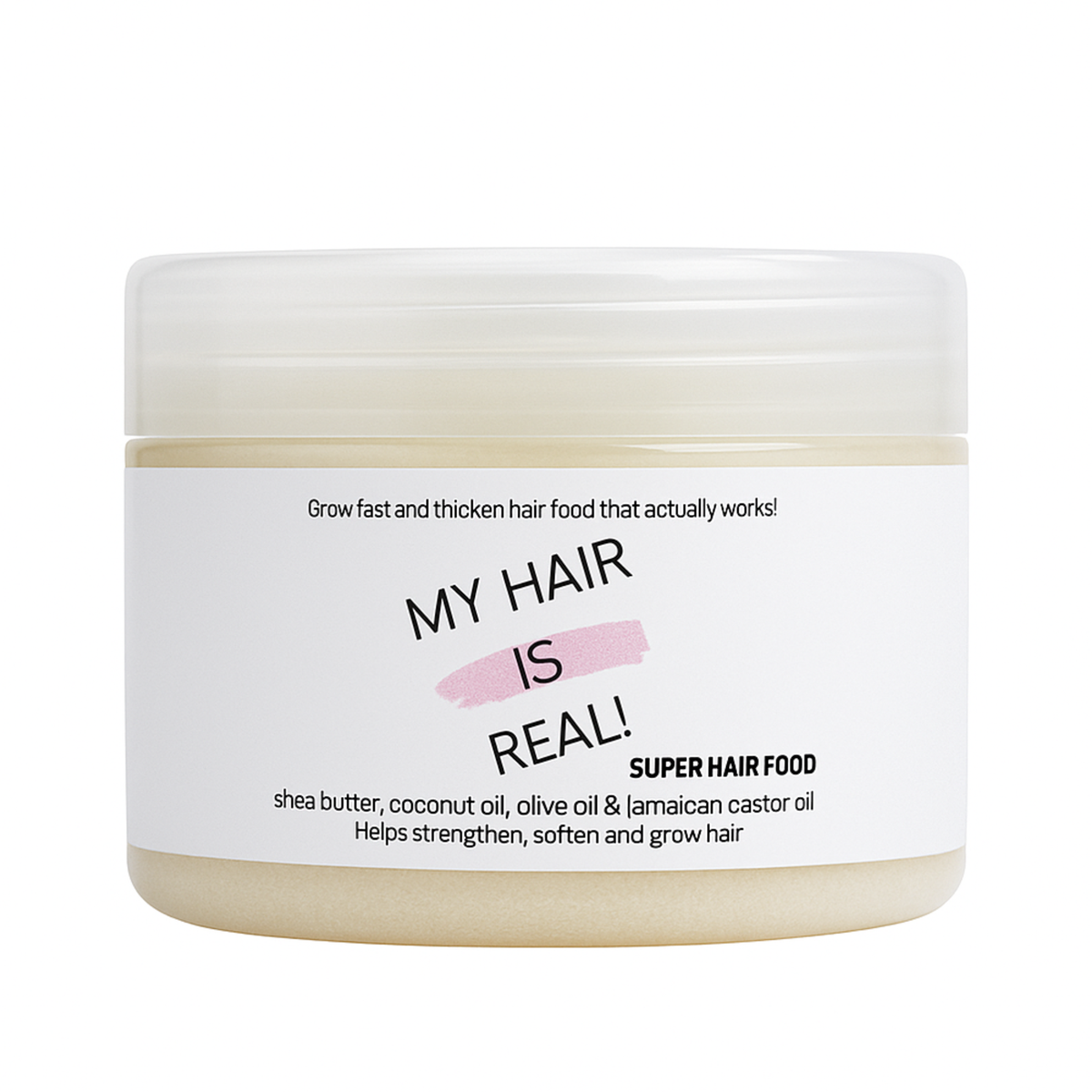 Super Hair Food For Fast Hair Growth With Shea Butter & Jamaican Castor ...