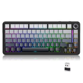 FREE WOLF F75 Gaming Keyboard, Wireless Bluetooth 75% Custom for PC Mac ...
