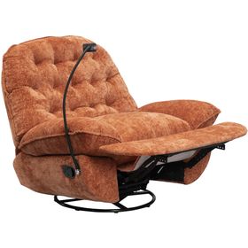 360 Swivel Recliner Chair Rocker Sleeper Couch with Phone Holder | Shop ...