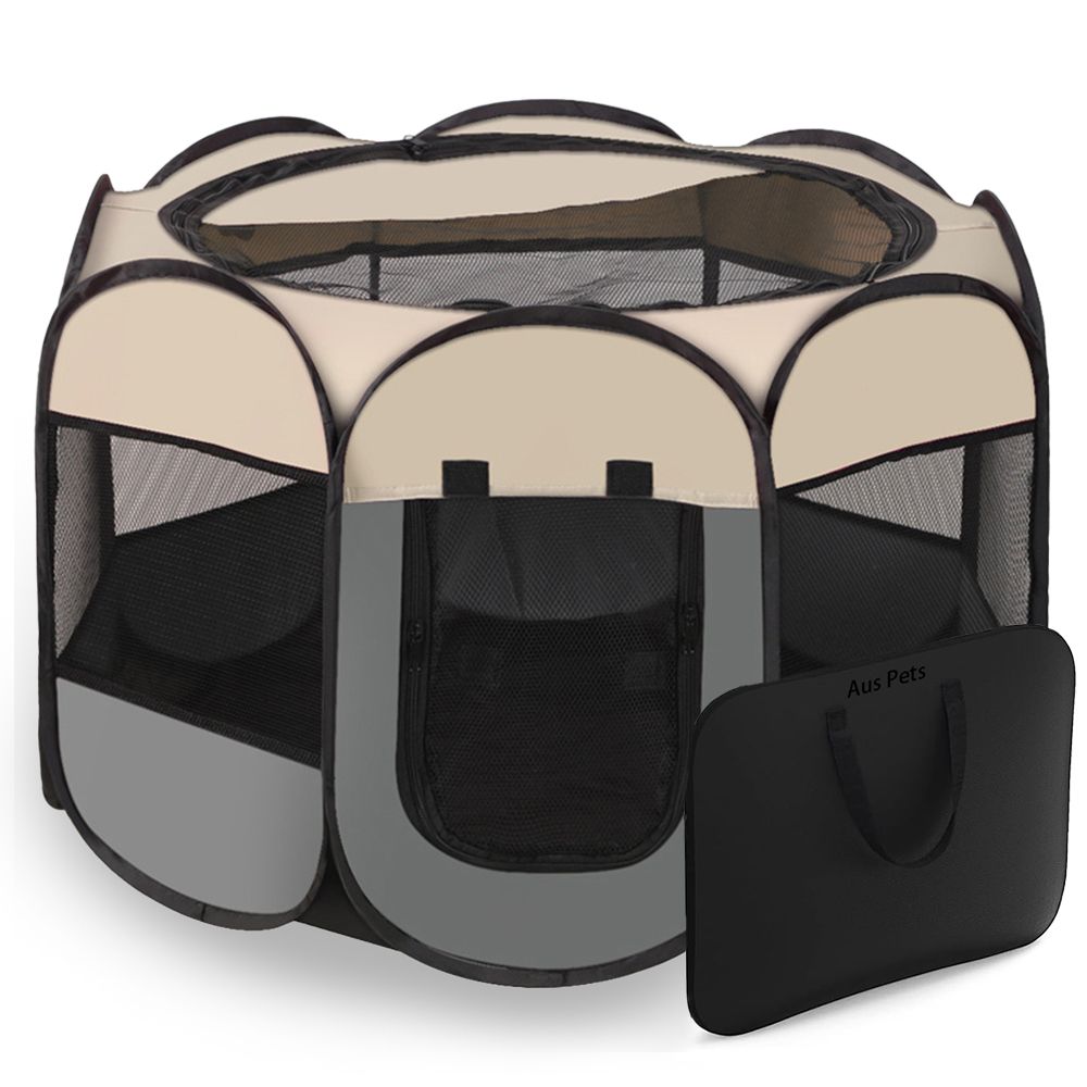 Aus Pets Portable Dog Playpen - Pop Up Pet Tent for Cats & Puppies ...