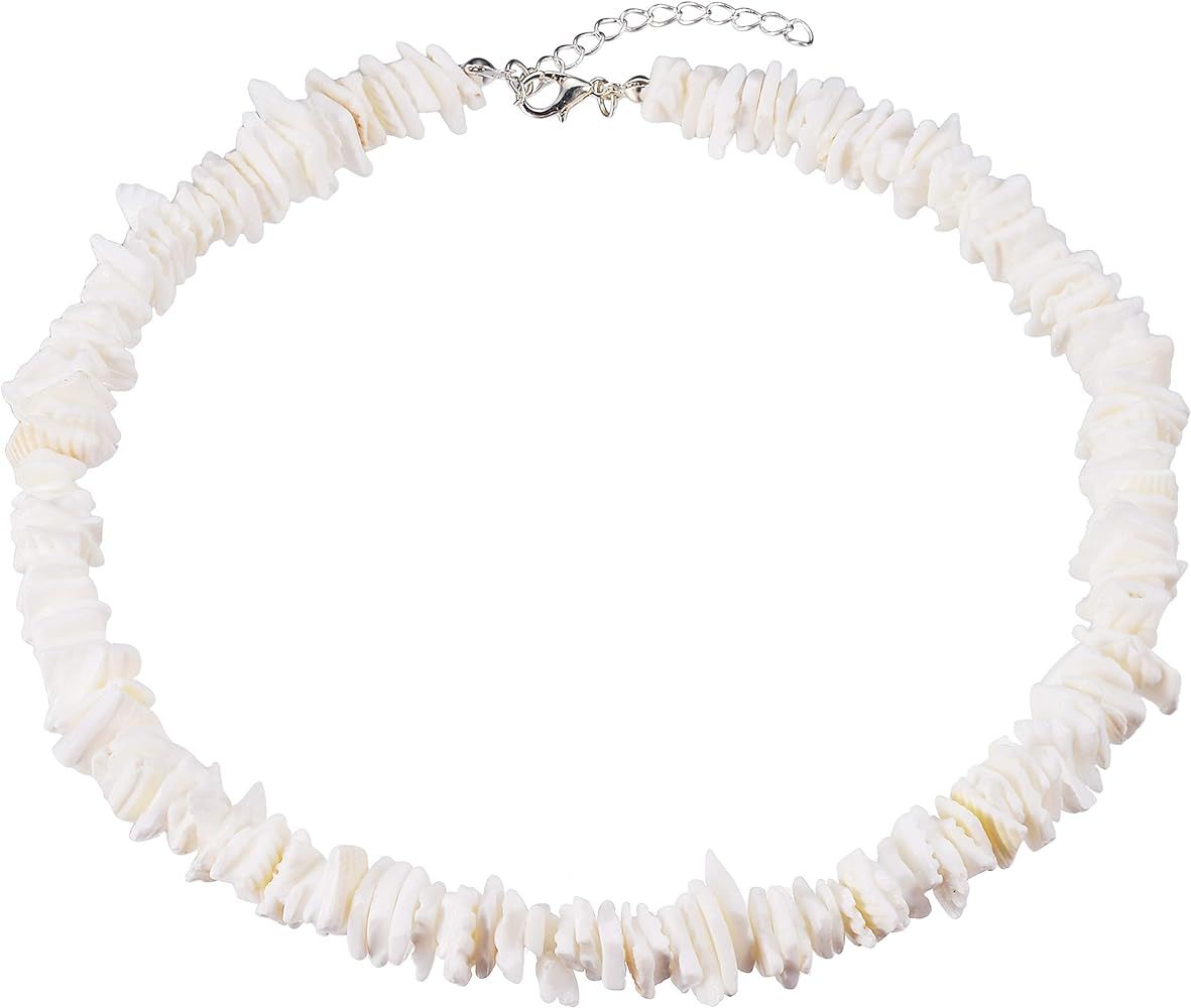 Adjustable Puka Chips Shell Surfer Choker Necklace - In Velvet Gift Bag ...
