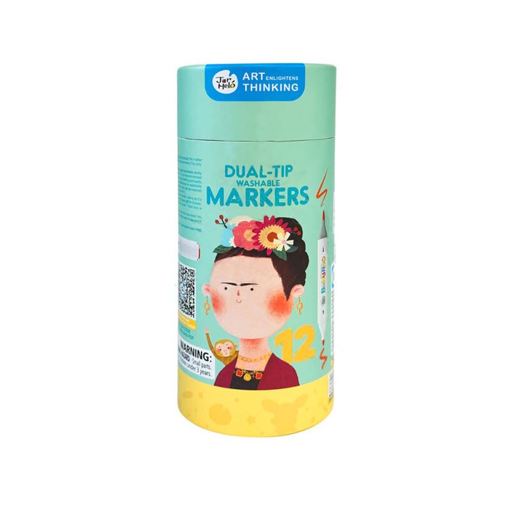 Jar Meló - Dual-Tip Washable Art Markers for Kids - 12 Colours | Shop ...