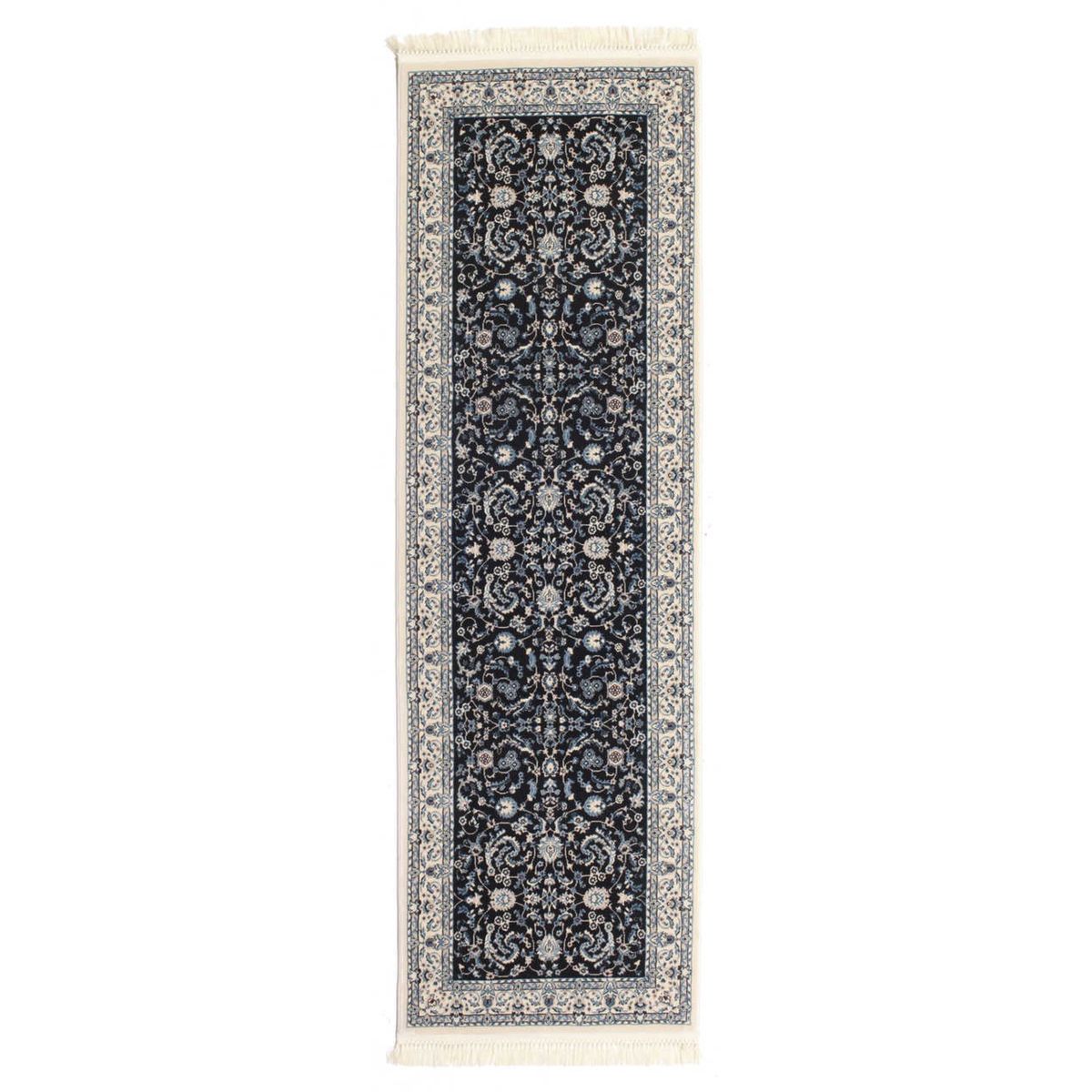 Machine Made Nain 300 x 80cm Dark Blue Runner Rug | Shop Today. Get it ...