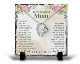 To My Beautiful Mom Birthday Christmas Mother S Day Gift Rock Slate