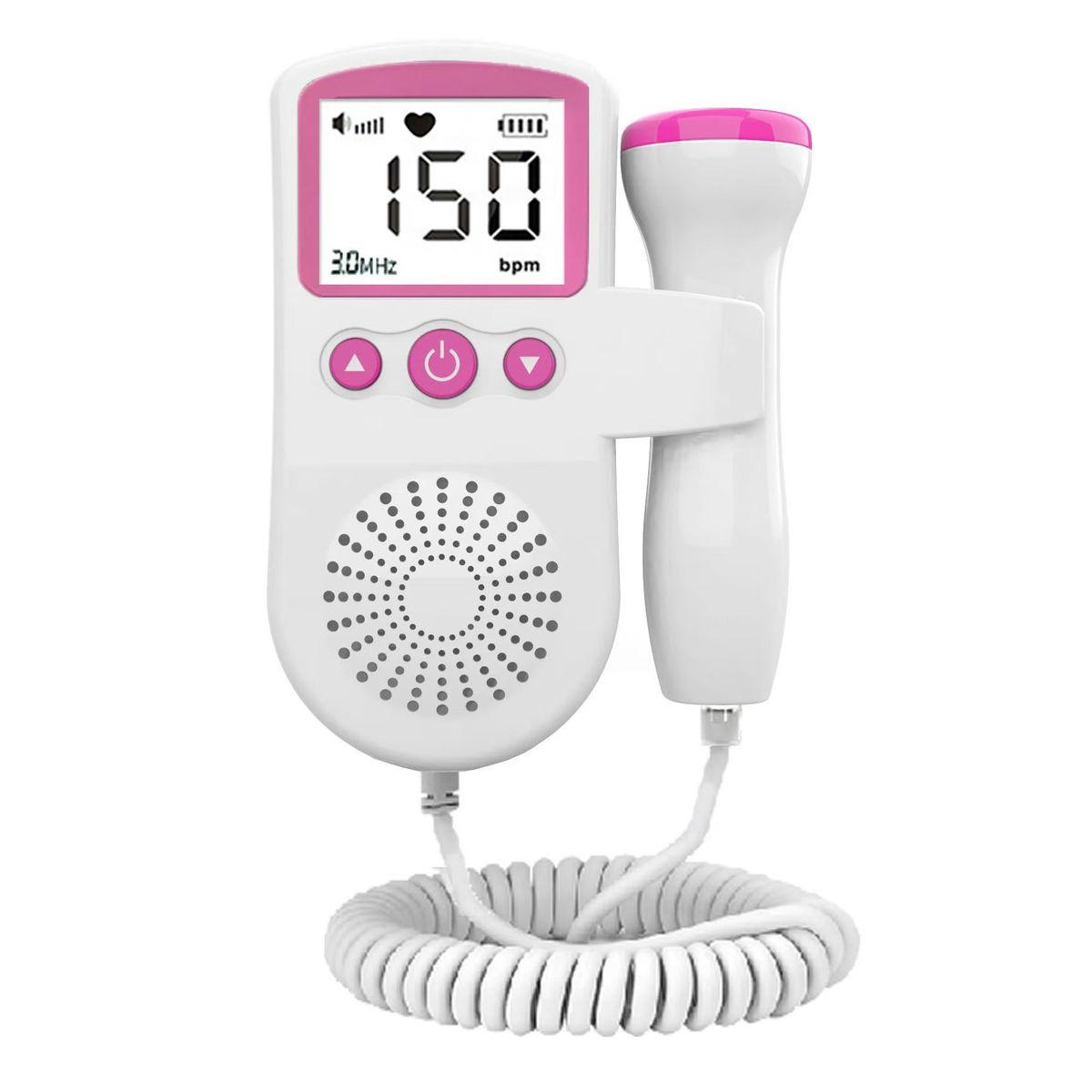 Safe Baby Heartbeat Monitor - Home Fetal Doppler With Kick Tracker ...