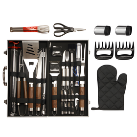 38 Pcs Braai BBQ Grill Utensil Tool Set Kit with Case Grilling ...