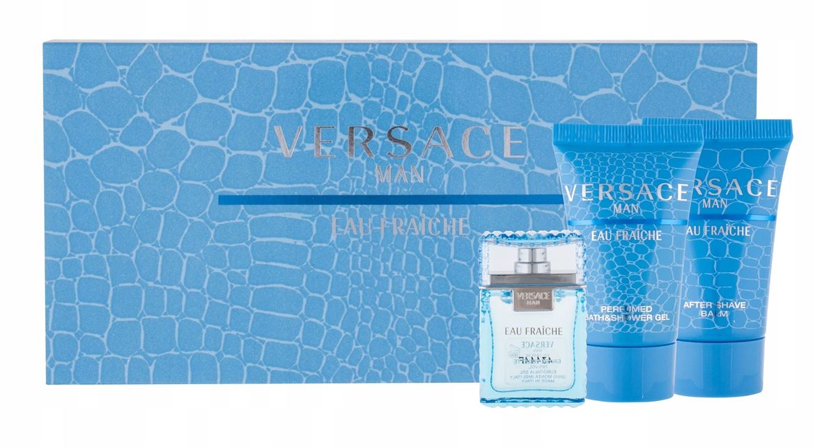 Versace Man Eau Fraiche EDT - 3 Piece Miniature Gift Set | Shop Today ...