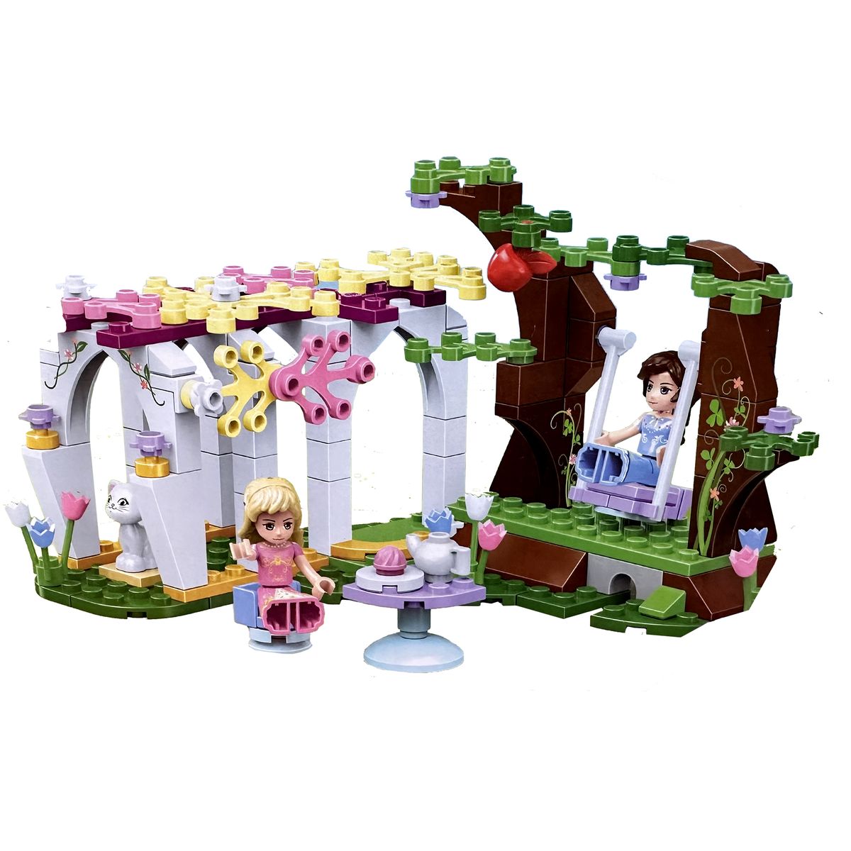 Princess Themed Arch and Swing Building Block Girls Set - 159 Pieces ...