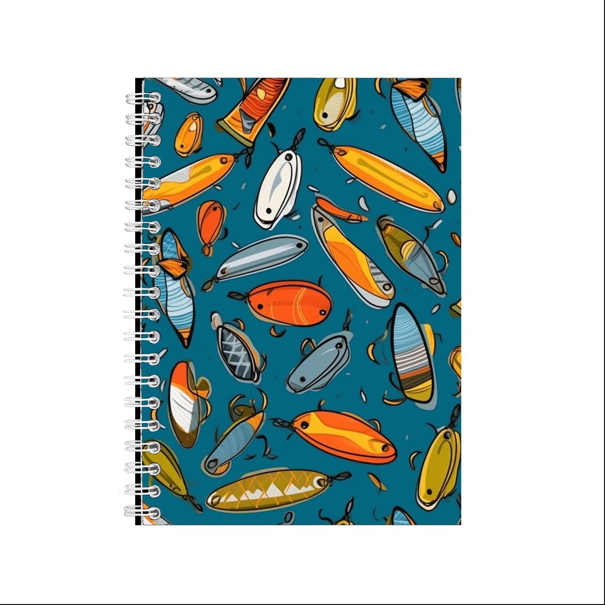 Fishing Lures 3 A5 Spiral Notebook Gift | Shop Today. Get it Tomorrow ...