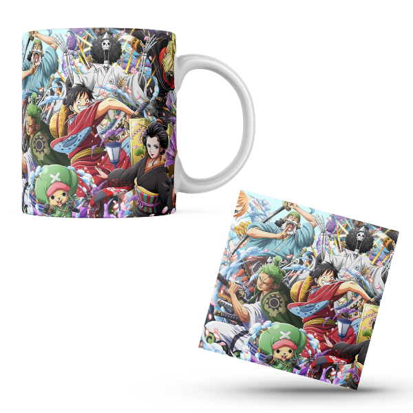 One Piece Themed Printed Coffee Cup and Coaster Set | Shop Today. Get ...