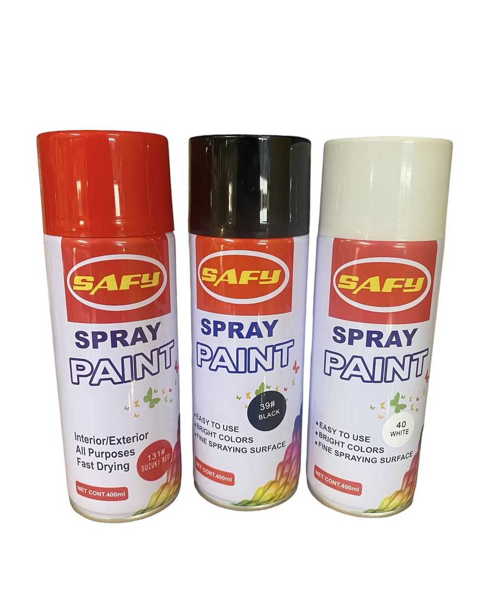 Safy Spray Paint - Red, Black & White 400ml | Shop Today. Get it ...