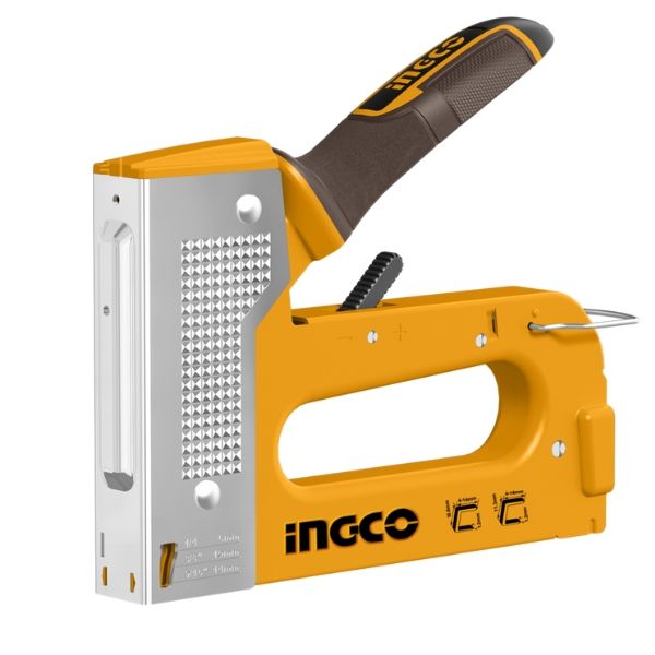 Ingco - Heavy Duty 2 in 1 Staple Gun (Staples and Brad Nails - 1.2mm ...