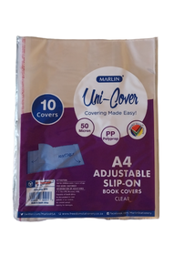 Marlin Adjustable Slip On Book Covers A4 10's 50 micron. | Shop Today. Get it Tomorrow ...