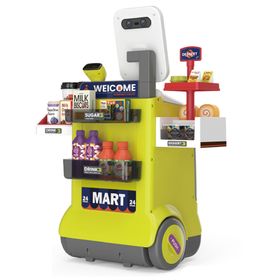 Kids Supermarket Cash Register Toys Cash Register Cart with Scanner ...