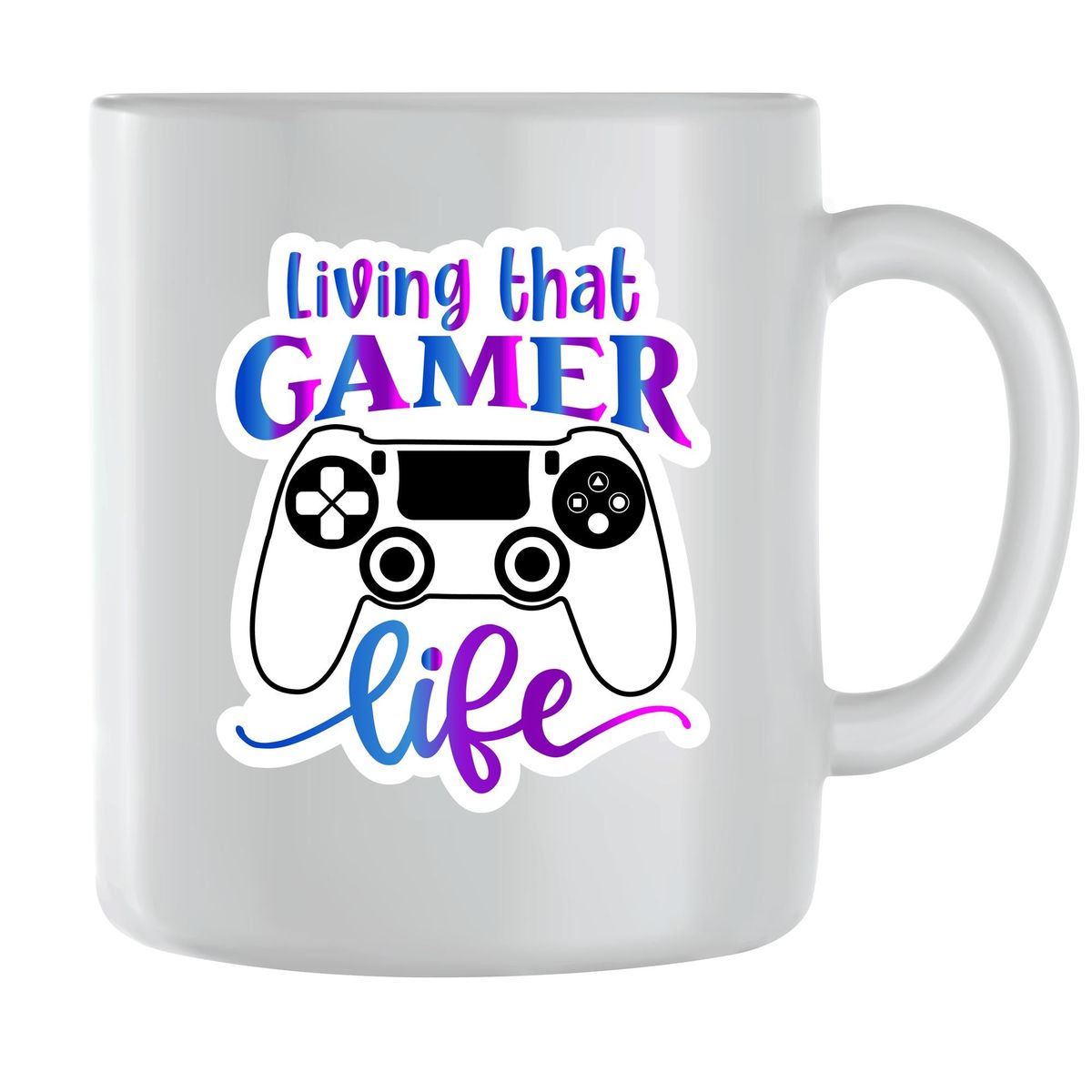 Gamer Life Coffee Mugs for Men Women Gaming Graphic Design Cups Present ...
