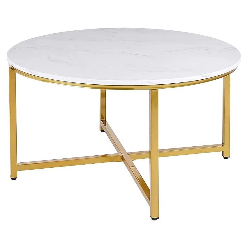 Modern Marble Table with Gold Metal Legs Coffee Table | Shop Today. Get ...