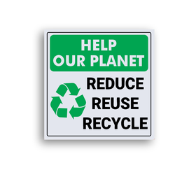 Recycle Safety Sign - ABS Sign Board | Shop Today. Get it Tomorrow ...