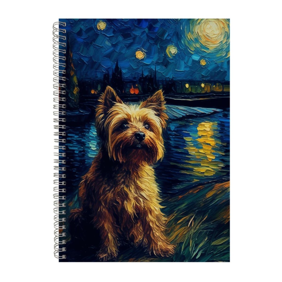 YORKSHIRE TERRIER Starry Night Notebook Animal Gift Idea A4 NotePad 119 ...