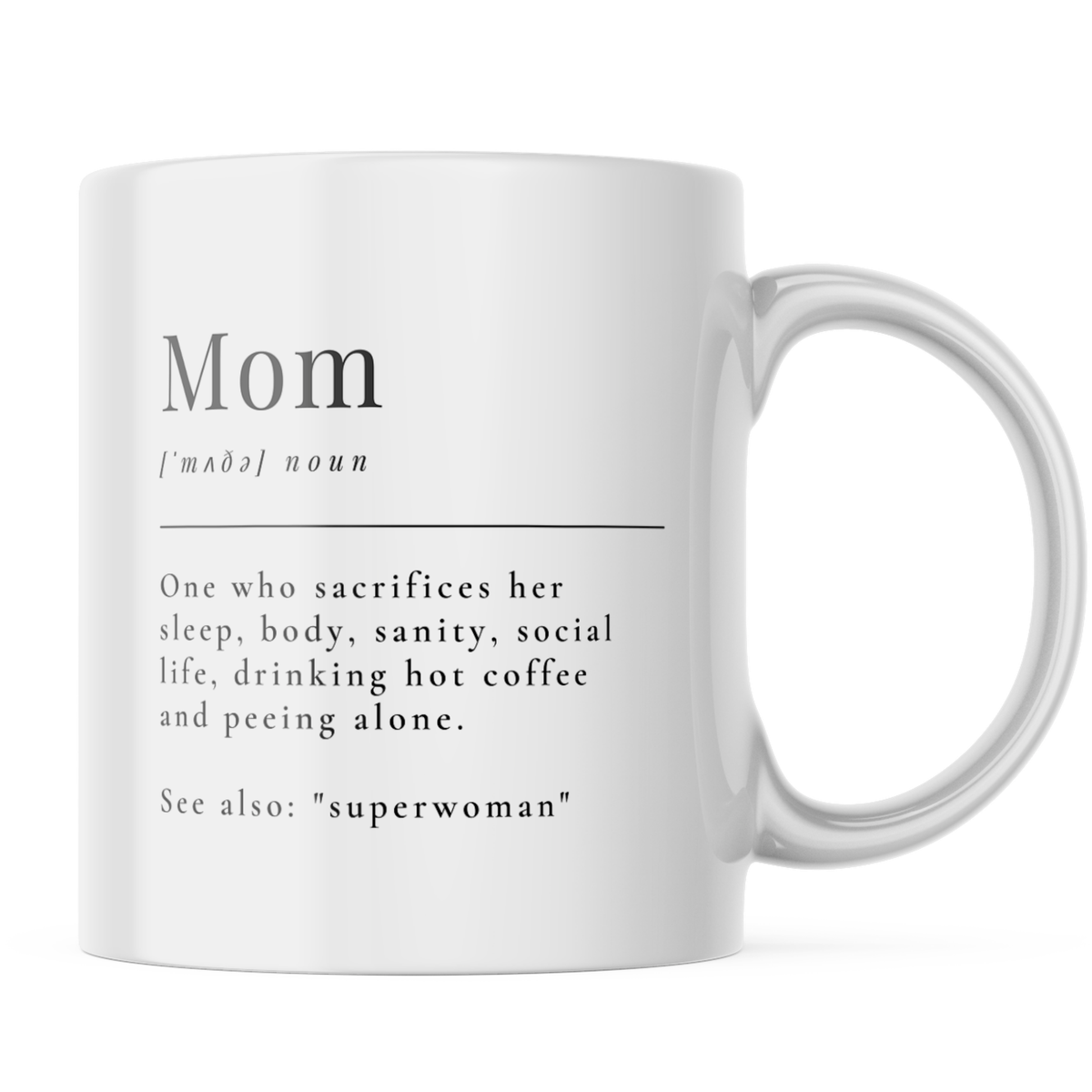 Ceramic Mom Noun Mug - White - 11-Ounces | Shop Today. Get it Tomorrow ...