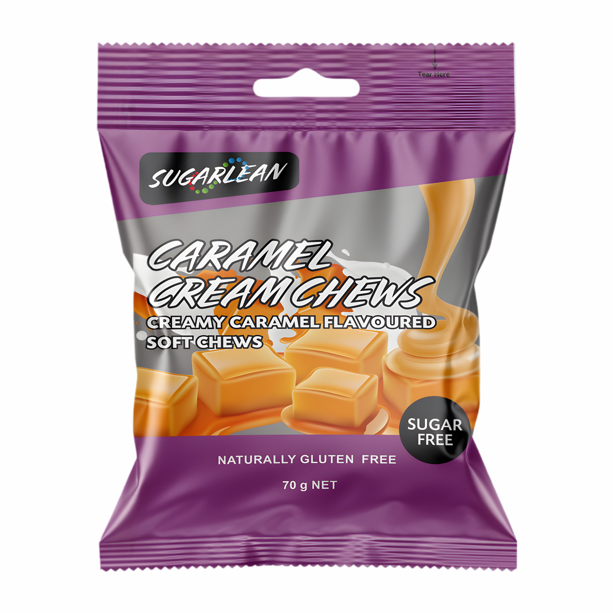 Sugarlean Sugar Free Caramel Cream Chews 70grm | Shop Today. Get it ...